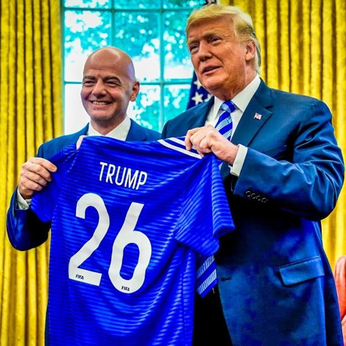 Infantino se reúne con Donald Trump en Florida: "Hablamos de la Copa del Mundo de 2026"